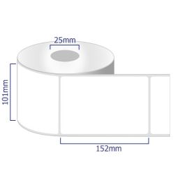 101 x 151mm, vellum material paper labels, permanent adhesive | AM Labels