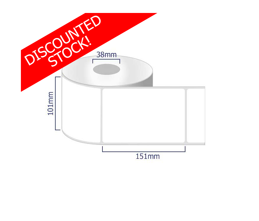 101 x 151mm Labels, Direct Thermal Labels, Permanent Adhesive ...