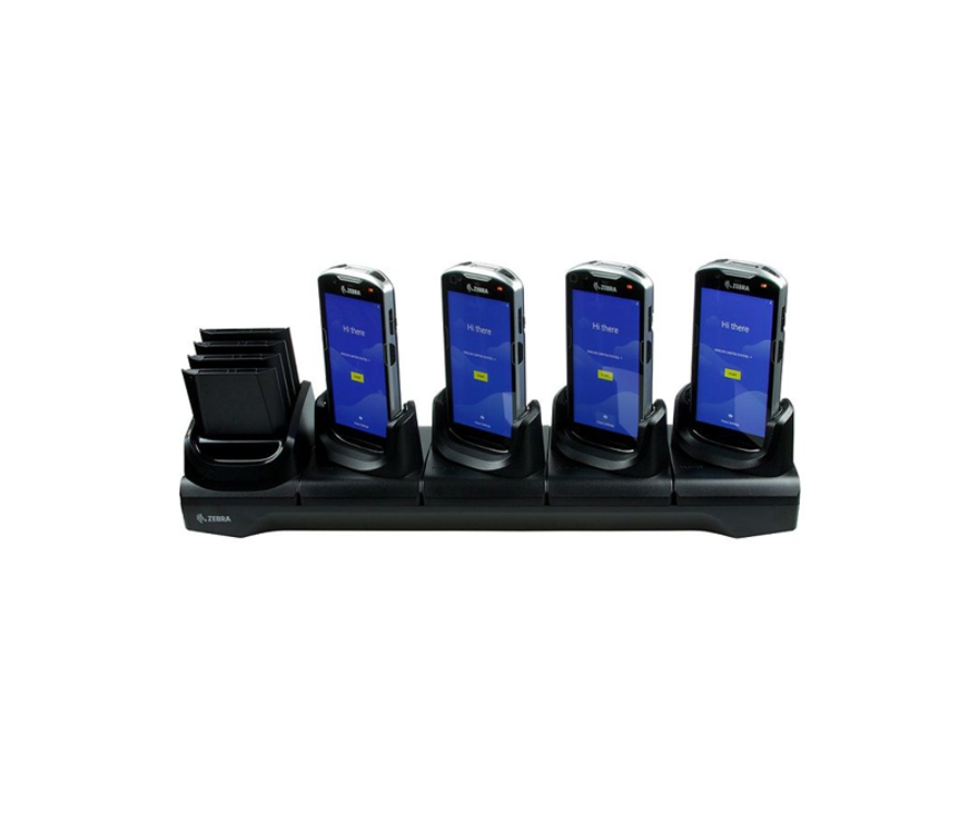 Zebra TC53/TC58 4-Slot and 4 Spare Battery Charging Cradle